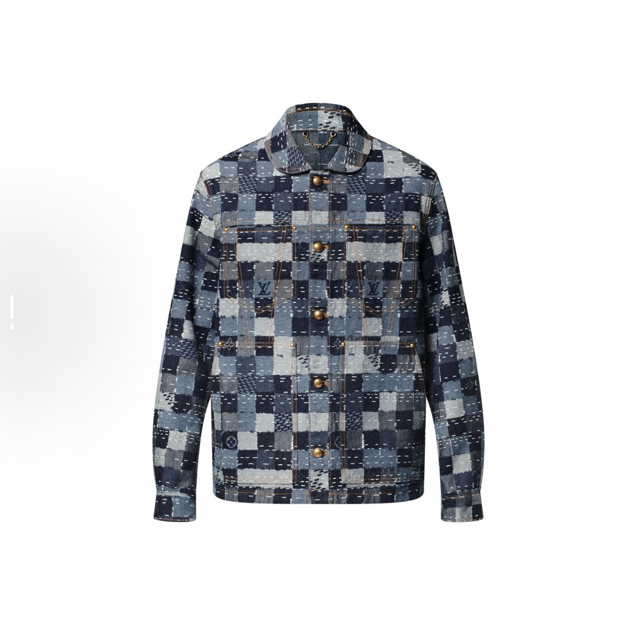 1:1 2025SS Checkered denim jacket - reppy