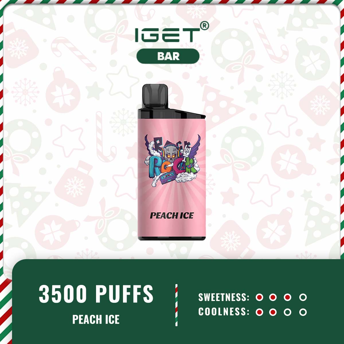 IGET Bar 3500 Puffs-Peach ice