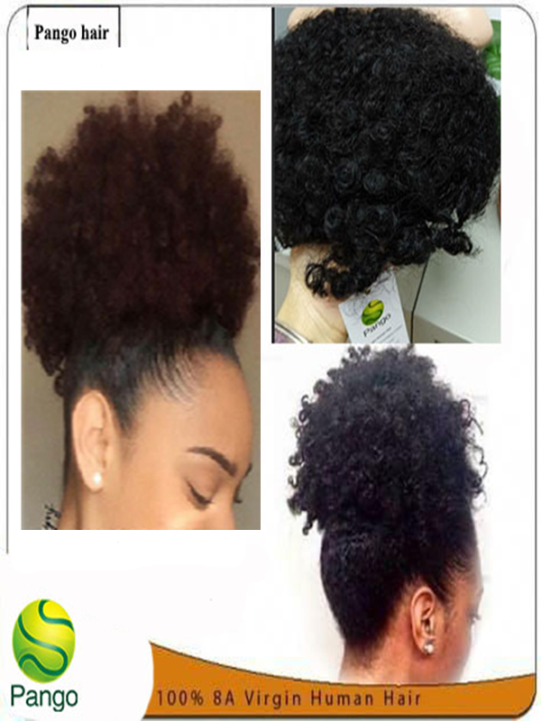 100% Human Hair Puffs Natural color - Pangohk