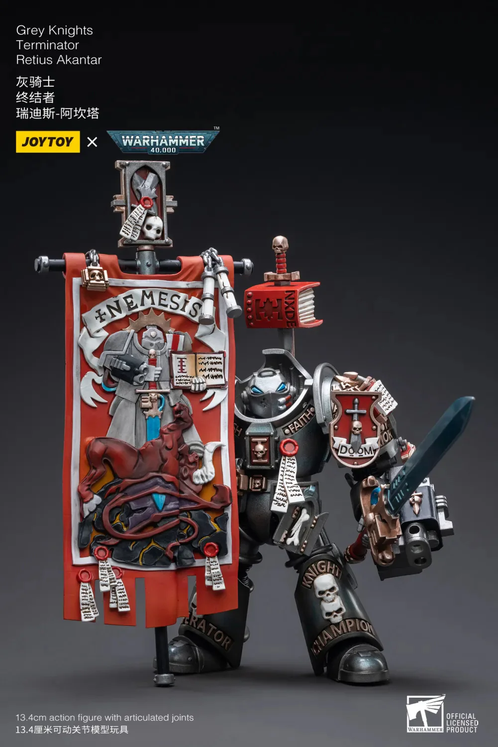 JOYTOY Warhammer 40k 1: 18 Grey Knights Terminator - JOYTOY JOYTOY Warhammer 40k 1: 18 Grey Knights Terminator - JOYTOY