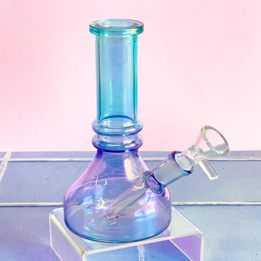 MINI IRIDESCENT GRADIENT BONG - Puff club