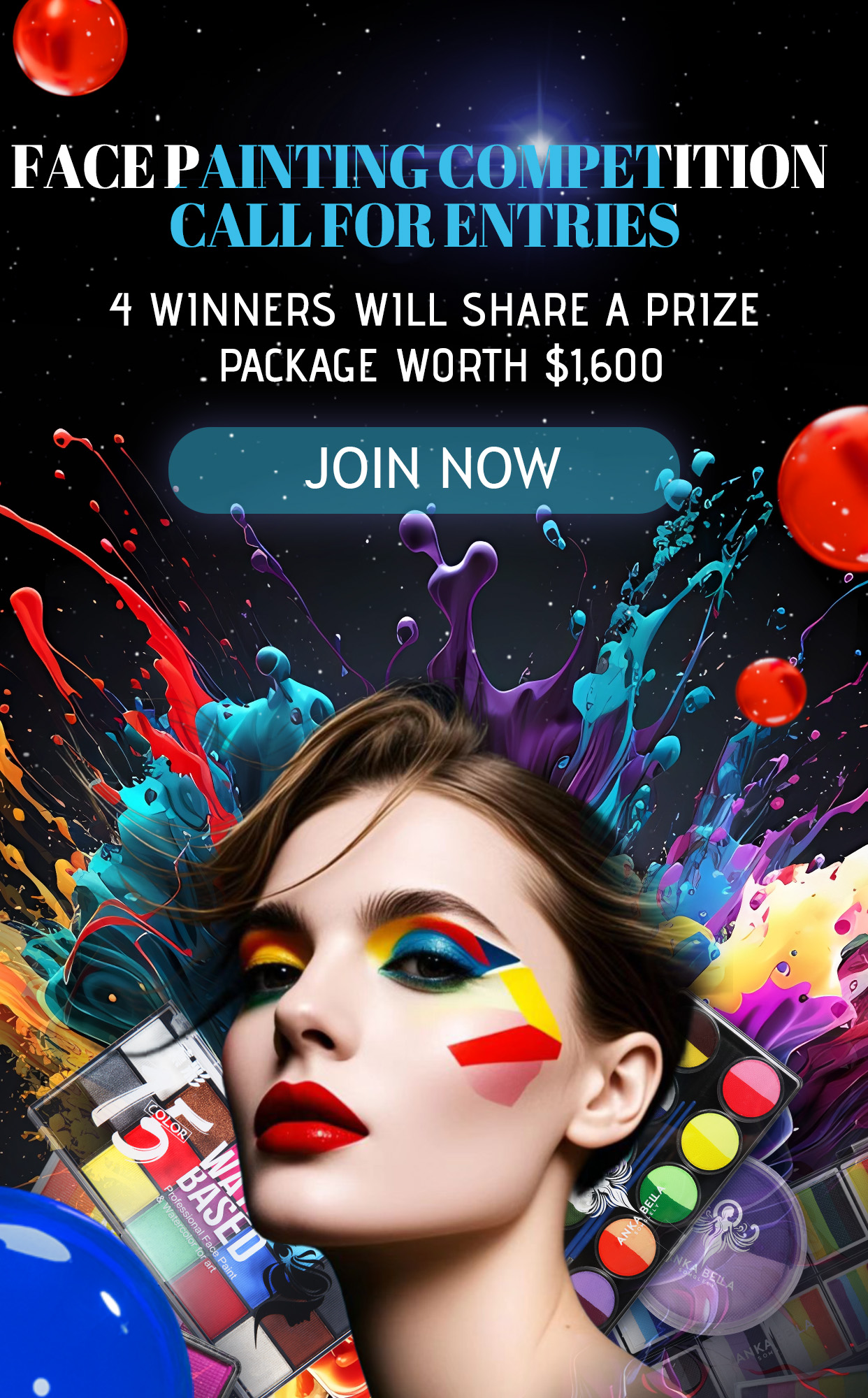 Anka Bella world famous face painting brand, bright colors, easy to ...